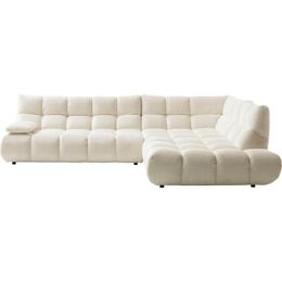 Home Affaire Ecksofa &raquo;Cozy Bubble, mit klappbarer Armlehne, Breite 324 cm&laquo; mit eleganter Steppung, Rundumbezug & weicher Polsterung 100% Polyester