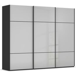 Rauch Schwebet&uuml;renschrank &raquo;Kleiderschrank Schrank Garderobe Schlafzimmerschrank SCALE-TRIO&laquo; edle dreigeteilte Front mit 2 Zierleisten Glasfront MADE 