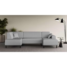 Home Affaire Wohnlandschaft &raquo;ARROS U-Form mit Wellenunterfederung, Ma&szlig;e B/T/H: 300/163/81 cm&laquo; incl. Zierkissen, mit Recamiere links/rechts bestellbar,