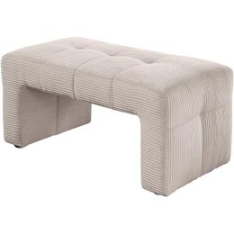 exxpo - sofa fashion Hockerbank &raquo;Barista Hockerbank mit hoher Bodenfreiheit&laquo; Sitz gepolstert,Breite ca.100 cm beige