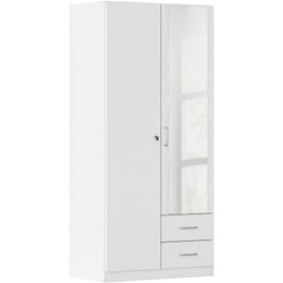 Rauch Kleiderschrank &raquo;Schrank Garderobe Garderobenschrank Putzschrank W&auml;scheschrank BERGHEIM&laquo; Breiten 91/136/181 cm, H&ouml;he 197 cm, 2 Au&szlig;enschubladen, 
