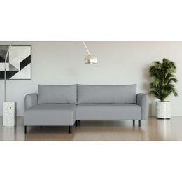 Home Affaire Ecksofa &raquo;Glandine&laquo; L-Form grau 100% Polyester