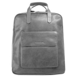 Harold'S Harold's Damen Laptoprucksack &raquo;IVY LANE&laquo; echt Leder schwarz B/H/T: 36cm x 32cm x 12cm, onesize