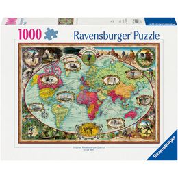 Ravensburger Puzzle &raquo;Mit Fahrrad um die Welt&laquo; Made in Germany bunt