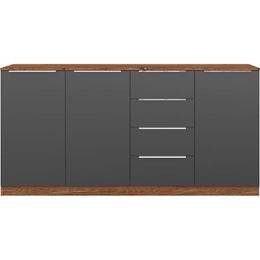 borchardt M&ouml;bel borchardt M&ouml;bel Highboard &raquo;Oliva&laquo; Breite ca. 200 cm grau Spanplatte