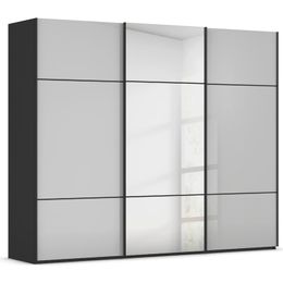 Rauch Schwebet&uuml;renschrank &raquo;Kleiderschrank Schrank Garderobe Schlafzimmerschrank SCALE-TRIO&laquo; edle dreigeteilte Front mit 2 Zierleisten Spiegel/Glas 