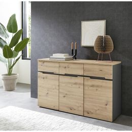 Innostyle Kommode &raquo;Memphis&laquo; Breite 135 braun FSC -zertifizierter Holzwerkstoff, MDF