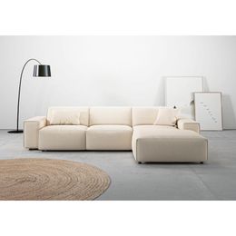 Home Affaire Ecksofa &raquo;Glimminge auch in Breitcord, Feincord, Boucl&eacute; + Easy care-Bezug&laquo; L-Form, Breite 294, Zierkissen beige 100% Polyester