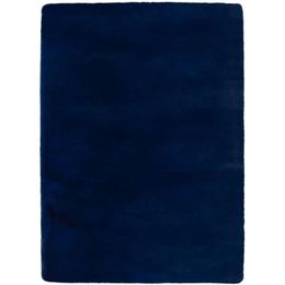 FLAIR RUGS Hochflor-Teppich &raquo;Ivy Luxury Fur&laquo; rechteckig 50 mm H&ouml;he blau Kunstfaser