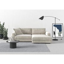 Trendmanufaktur Ecksofa &raquo;Bourbon Mega_Ecke mit tollem Sitzkomfort, Breite 250cm, L-Form&laquo; mit extra hohem Sitzkomfort, auch in Cord erh&auml;ltlich beige 88
