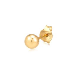 Elli Premium Damen Single-Ohrstecker &raquo;Single Ohrstecker Kugel Ball 375 Gelbgold&laquo;