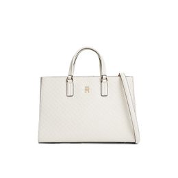 Tommy Hilfiger Damen Henkeltasche &raquo;TH DAILY SATCHEL MONO&laquo; Damen Tragetasche, Handtasche mit Allover TH-Logopr&auml;gung