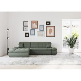 DOMO collection Ecksofa &raquo;Moric, L-Form, XXL-Sofa - Breite 300cm, viel Platz, auch in Cord&laquo; wahlweise mit Bettfunktion und Armteilverstellung, 