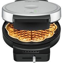 Rommelsbacher Waffeleisen &raquo;WA 850&laquo; 850 W Herzform &agrave; 17,5 cm &Oslash;, stufenlose Temperaturregelung silber