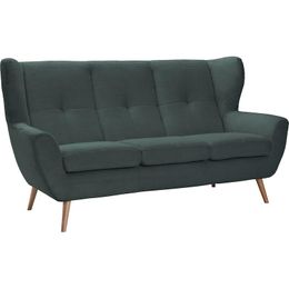 exxpo - sofa fashion 3-Sitzer &raquo;ALVESTA, Loungesofa, K&uuml;chensofa, hoher Sitzkomfort, Ohrenbackensofa&laquo; gem&uuml;tliche R&uuml;ckenlehne, mit Knopfheftung und hohen
