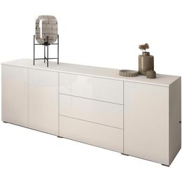 OTTO home Sideboard &raquo;PARIS&laquo; 1 Stk. tlg. Moderne 190cm breite grifflose Kommode, vielseitig einsetzbar wei&szlig;