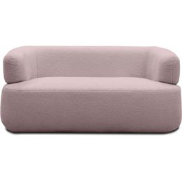DOMO collection 2-Sitzer &raquo;800012 Designsofa, komfortabel und elegant, organische Formensprache&laquo; Formsch&ouml;ner 2-Sitzer rosa 100% Polyester