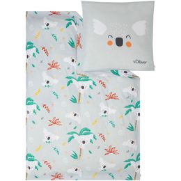 s.Oliver Kinderbettw&auml;sche &raquo;Satinbettw&auml;sche s.Oliver Junior Koala&laquo; 2 Stk. tlg. mit s&uuml;&szlig;en Koalab&auml;ren bunt Mako-Satin, Obermaterial: 100% Baumwolle