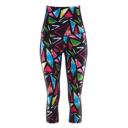 WINSHAPE Damen Leggings &raquo;HWL210-Disco&laquo; Core-Stability-Bund mit Bauch-Weg-Effekt bunt S, Normalgr&ouml;&szlig;en