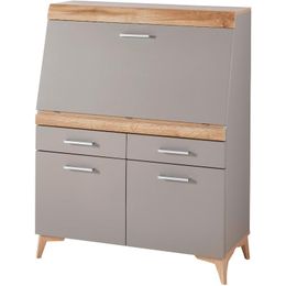 Innostyle Sekret&auml;r &raquo;SECRET&laquo; Stauraumschrank, mit Monitor-/Laptopfach, Soft-Close, Breite 98 cm grau