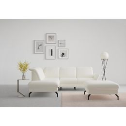 Sit & More sit&more Ecksofa &raquo;Fashion L-Form&laquo; wahlweise mit Kopfteilverstellung und Vorziehsitz, motorisch beige