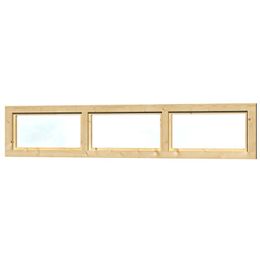Skan Holz Fenster &raquo;Oberlicht&laquo; 147 x 30 cm Glas, Massivholz