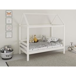 OTTO home Hausbett &raquo;Alice, Bett, Made in Europe, FSC zertifiziertes Massivholz&laquo; zertifiziertes Massivholz, inklusive Lattenrost wei&szlig;