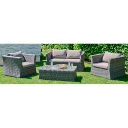 Garden Pleasure Gartenlounge-Set &raquo;AVILA&laquo; grau