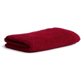 M&ouml;ve Badetuch &raquo;Superwuschel&laquo; Badetuch mit Bord&uuml;re, 100% Premium Cotton Baumwolle, einfarbig, weich rot Walkfrottee, Baumwolle