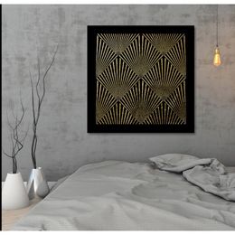 OTTO home Acrylglasbild &raquo;Abstrakte Formen - Acrylbilder mit Blattgold veredelt&laquo; Abstrakt Grafik 1 Stk. tlg. Goldveredelung, Handgearbeitet, Gerahmt, 