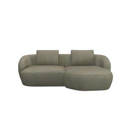 FLEXLUX Wohnlandschaft &raquo;Torino, rund, L-Form, Sofa-Ecke mit Recamiere, Longchair-Sofa&laquo; Modernes, organisches Sofa-Design, Kaltschaum, 