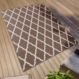 PRIMAflor-Ideen in Textil Teppich &raquo;Outdoorteppich REVERSO - Round Rhombus&laquo; rechteckig 5 mm H&ouml;he Wendeteppich, Rauten Design, In- und Outdoor geeignet,