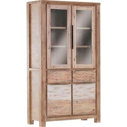 GUTMANN FACTORY Vitrine &raquo;Tulsa&laquo; H&ouml;he 200 cm braun Holz teilmassiv