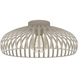 Eglo LED Deckenleuchte &raquo;MOGANO 3 Deckenlampe - Stahl - E27 - 1X40W - IP20&laquo; E27 1 Stk. Wohzimmerlampe, Esszimmerlampe, Flur, Schlafzimmer, H18 x &Oslash;43 cm