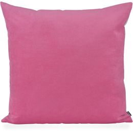 HOCK Dekokissen &raquo;Versatil&laquo; Sofakissen inkl. F&uuml;llung, 50x30cm, einfarbig, pink, Samt, Dekokissen pink Baumwolle, Polyester