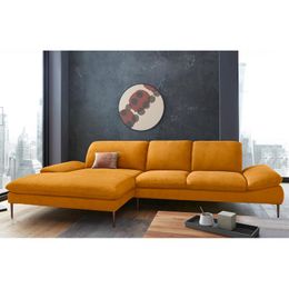 W.Schillig Ecksofa &raquo;enjoy&MORE, Designsofa, bequem, elegant und zeitlos, L-Form&laquo; Sitztiefenverstellung, F&uuml;&szlig;e bronze pulverbeschichtet, Breite 340 cm 