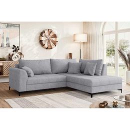 OTTO home Ecksofa &raquo;LEEVKE Design-Sofa mit Ottomane rechts/links bestellbar, Breite 232 cm&laquo; in vielen modernen Farben erh&auml;ltlich, belastbar bis 480 kg 
