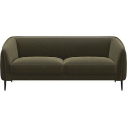 FLEXLUX 2,5-Sitzer &raquo;Belle Designsofa, Couch, bequem durch Kaltschaum im Sitz&laquo; Skandinavisches Design, In hochwertiger Verarbeitung gr&uuml;n 100% Polyester
