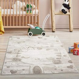 Carpet City Kinderteppich &raquo;MARA720&laquo; rechteckig 11 mm H&ouml;he Kinderzimmer, Kurzflor,robust,Tiere, Spielzimmer beige Obermaterial: 70% Polypropylen, 30% Polyester