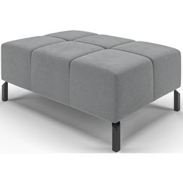 Home Affaire Hockerbank &raquo;Ancona New&laquo; passend zum Ecksofa, auch in Easy care-Bezug + Cord grau 100% Polyester