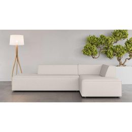 OTTO home Ecksofa &raquo;Ecksofa Cavan mit Ottomane links oder rechts bestellbar&laquo; L-Form mit Wellenunterfederung, Ma&szlig;e B/T/H: 270/180/72 cm beige 100% 