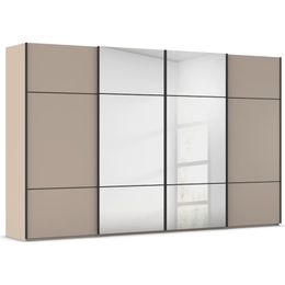 Rauch Schwebet&uuml;renschrank &raquo;Kleiderschrank Schrank Garderobe Schlafzimmerschrank SCALE-TRIO&laquo; edle dreigeteilte Front mit 2 Zierleisten und Spiegel MADE