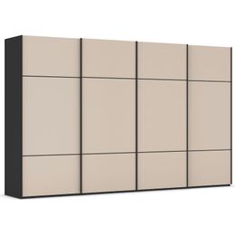 Rauch Schwebet&uuml;renschrank &raquo;Kleiderschrank Schrank Garderobe Schlafzimmerschrank SCALE-TRIO&laquo; edle dreigeteilte Front mit 2 Zierleisten Glasfront MADE 