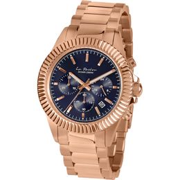 Jacques Lemans Damen Chronograph &raquo;La Passion&laquo; Quarzuhr,Armbanduhr,Damenuhr,Herrenuhr,Edelstahlarmband,Stoppfunktion gold