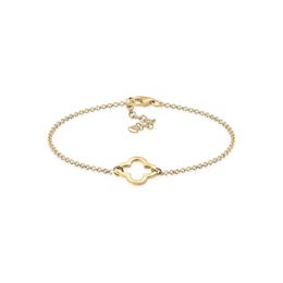 Elli Damen Armband &raquo;Kleeblatt Gl&uuml;cksbringer 925 Silber&laquo; gold