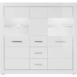 Home Affaire Highboard &raquo;BIANCO&laquo; Breite 149 cm wei&szlig; FSC -zertifizierter Holzwerkstoff