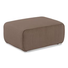 Home Affaire Polsterhocker &raquo;Noord 92/66 cm&laquo; mit Kedernaht, sch&ouml;ne Serienerg&auml;nzung braun 92% PES; 8% Nylon