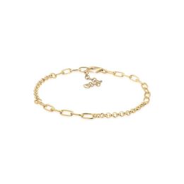 NENALINA Damen Armband &raquo;Charmtr&auml;ger Bettelarmband Basic 925 Silber&laquo; gold