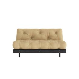 Karup Design Daybett &raquo;Daybett Roots Schlafsofa &ndash; G&auml;stebett & Sofa aus FSC -Kiefer&laquo; Inkl. Futonmatratze, in mehreren Gr&ouml;&szlig;en & Farben erh&auml;ltlich gelb Bezug: 80% 