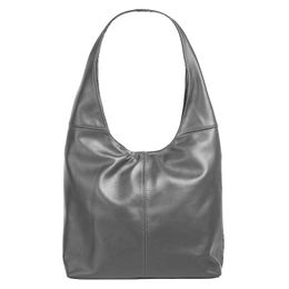 Pike Pik&eacute; Damen Shopper echt Leder, Made in Italy schwarz
